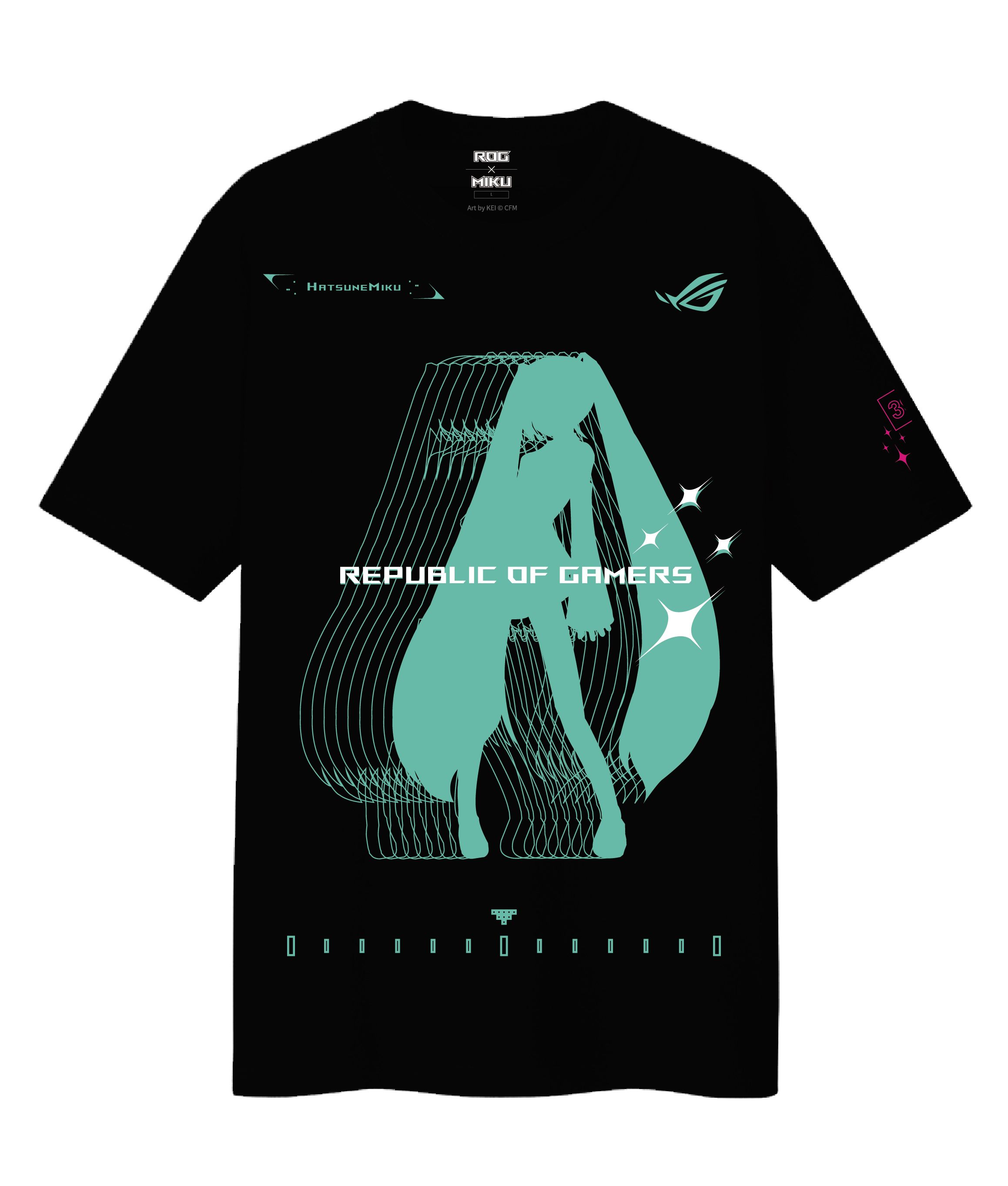 ROG T-SHIRT I HATSUNE MIKU EDITION | Apparel | Gaming Apparel｜ROG ...